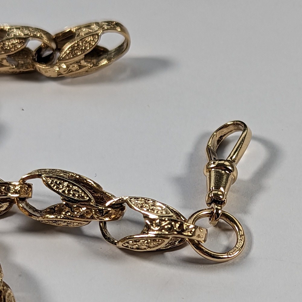 Pre-owned 9ct Gold Tulip Chain 24" - Own4Less